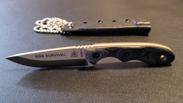 TOPS MSK Survival Knife - PointedlySharp